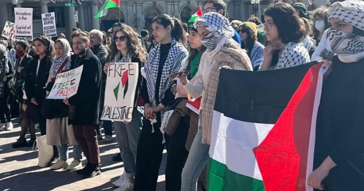 تظاهرة في بوسطن الأميركية تنديدا بالاعتداءات الإسرائيلية على الأقصى